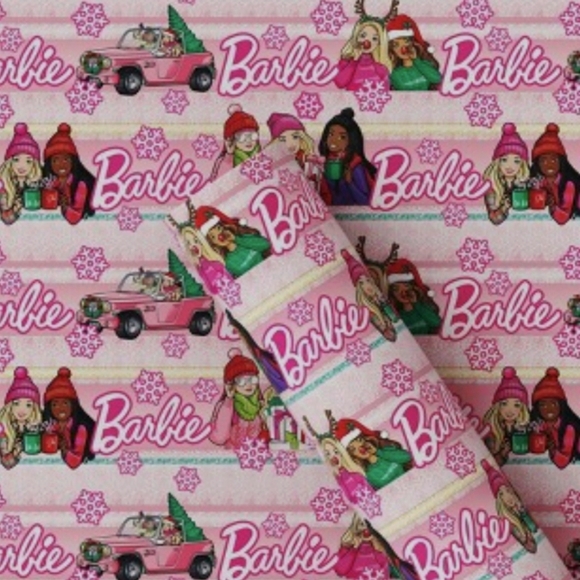Barbie | Holiday | 4 Rolls Barbie Christmas Holiday Wrap Paperwrapping ...